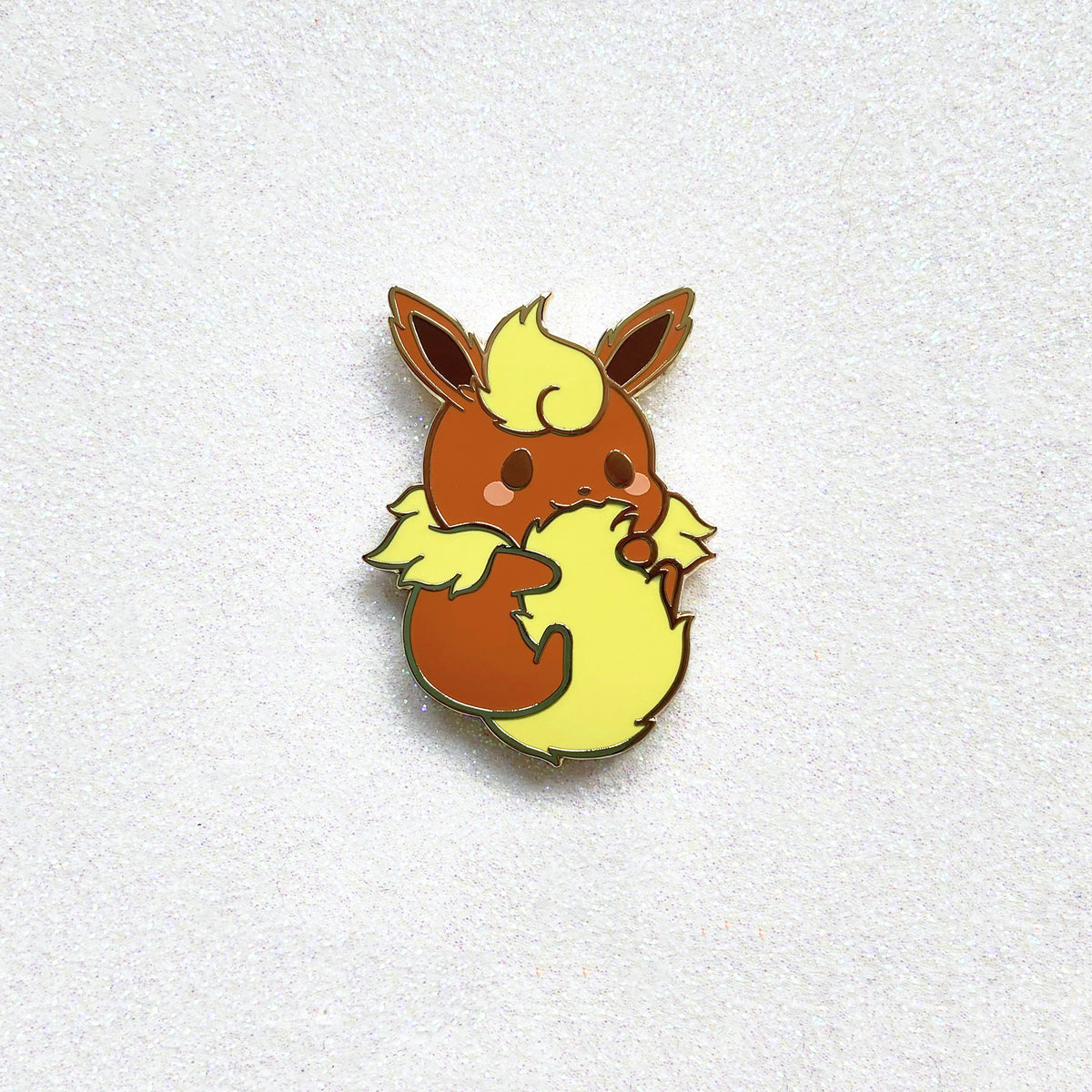 Chubbilution Flareon Enamel Pin – Jennifayrie